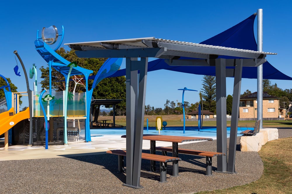 Australian Made Park Furniture at Apex Park NSW