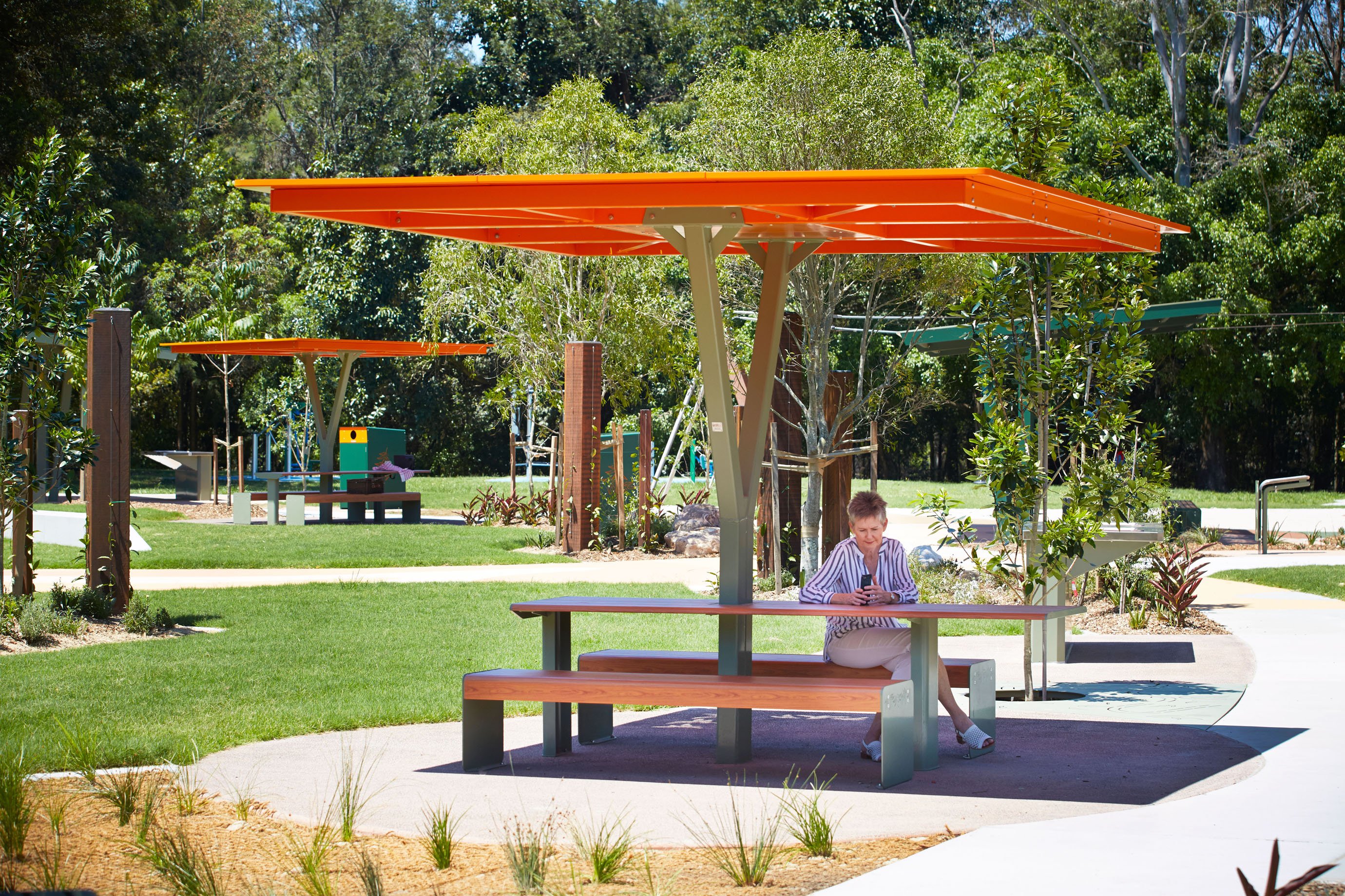 Australian Made Park Furniture at Apex Park NSW